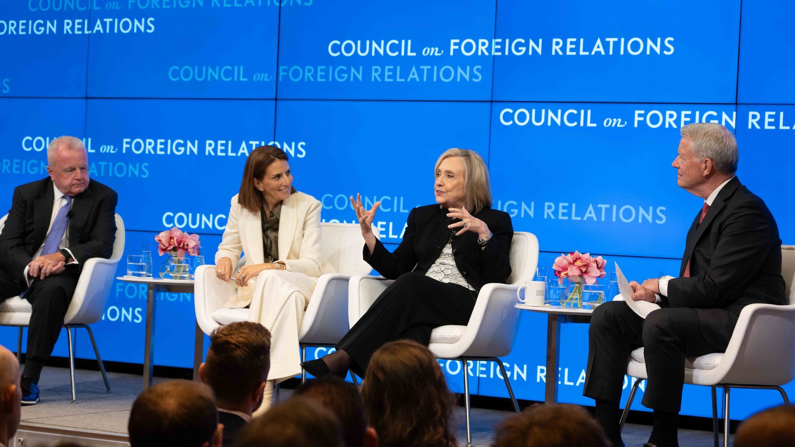 Secretary Hillary Rodham Clinton, Dean Keren Yarhi-Milo, and Ambassador ...